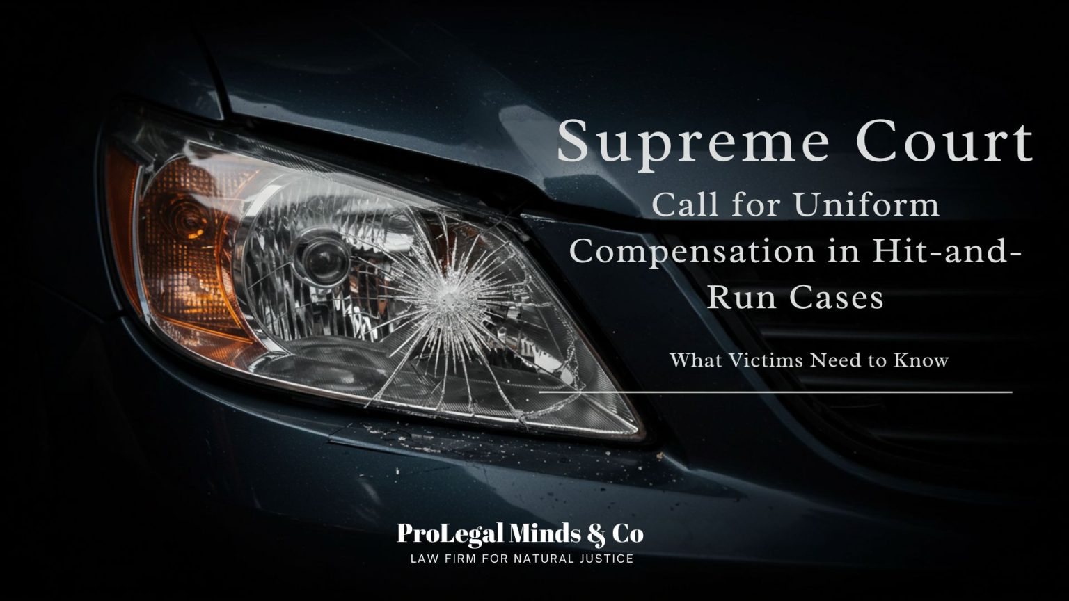 SC’s Call for Uniform Compensation in Hit-and-Run Cases: What Victims Need to Know – ProLegalMinds